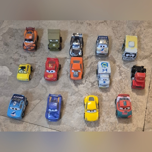 Toys | Mattel Disney Pixar Cars Toy Car Mini Racers Lot Of 14 | Poshmark